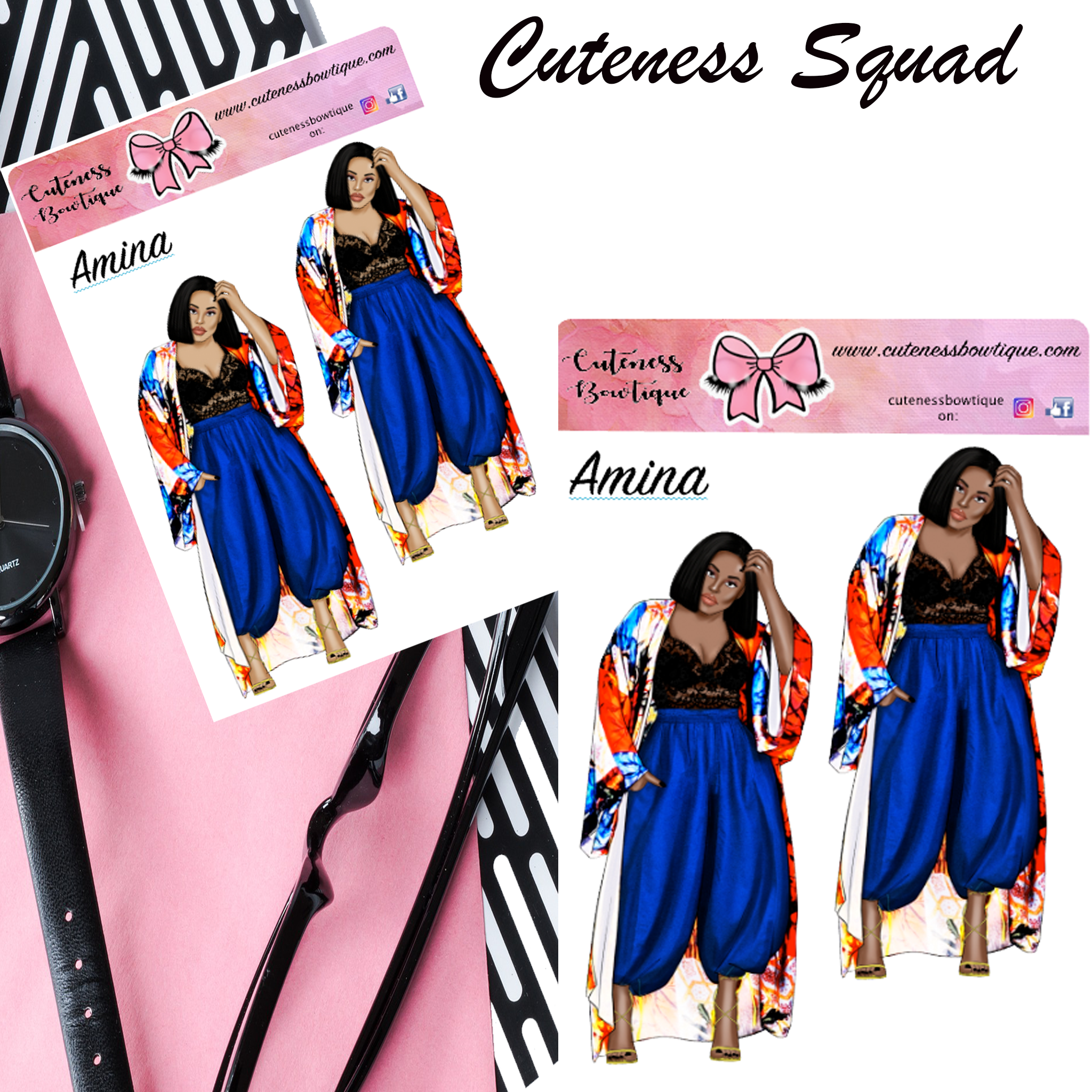 The Cuteness Squad Sticker Sheet | Cuteness Planner Stickers for Agend ...